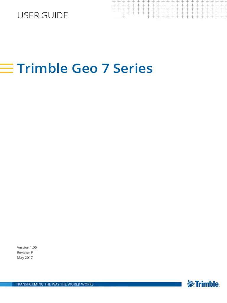 1 Manual de Manejo Trimble - Geo - 7x | PDF | Software | Public Key ...