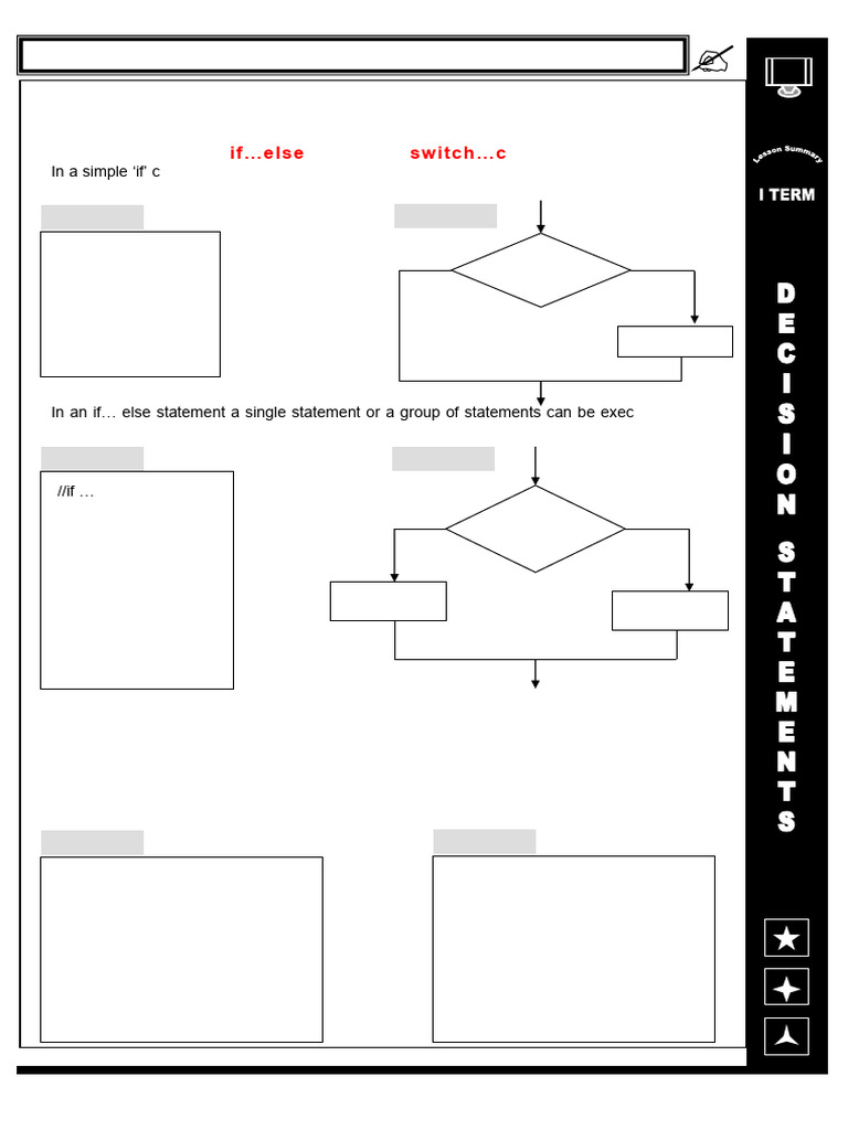 C Programming Decision-Making Statements | PDF | Computer Science | Software Engineering