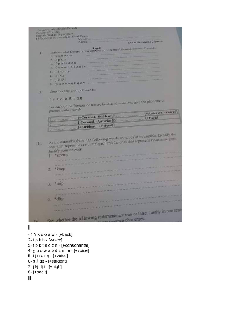 Phonetics and Phonology Exam3 | PDF