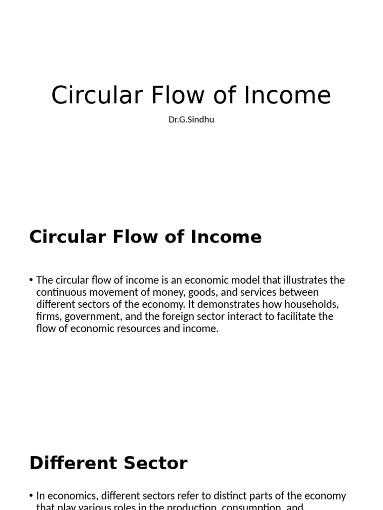 Circular Flow of Income | PDF | Economies | Trade