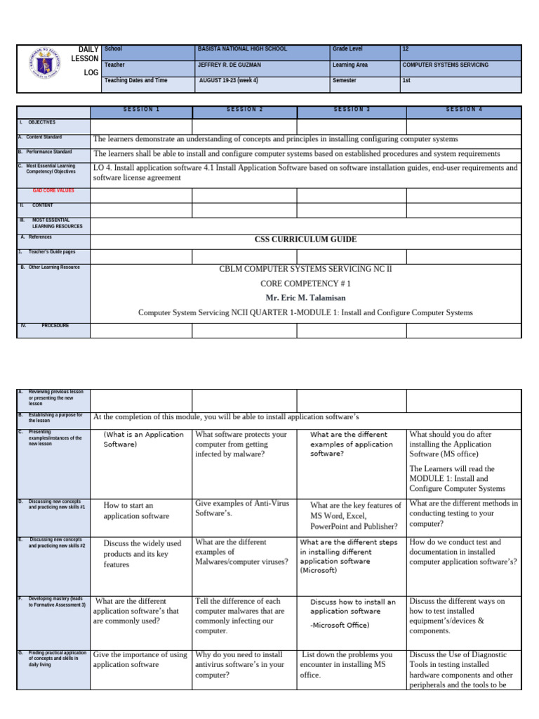 CSS - DLL Week 4 3rd Quarter | PDF | Antivirus Software | Computing