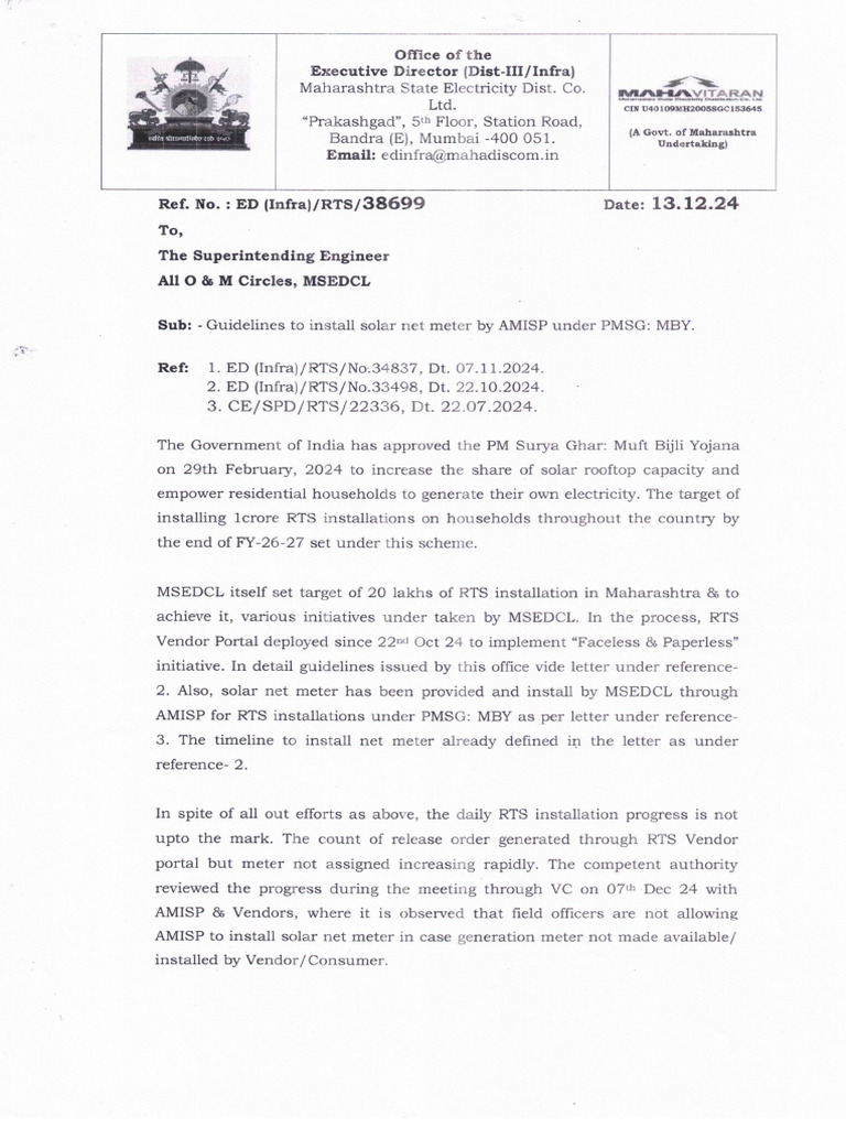 Guidelines_Solar_Net_meter | PDF