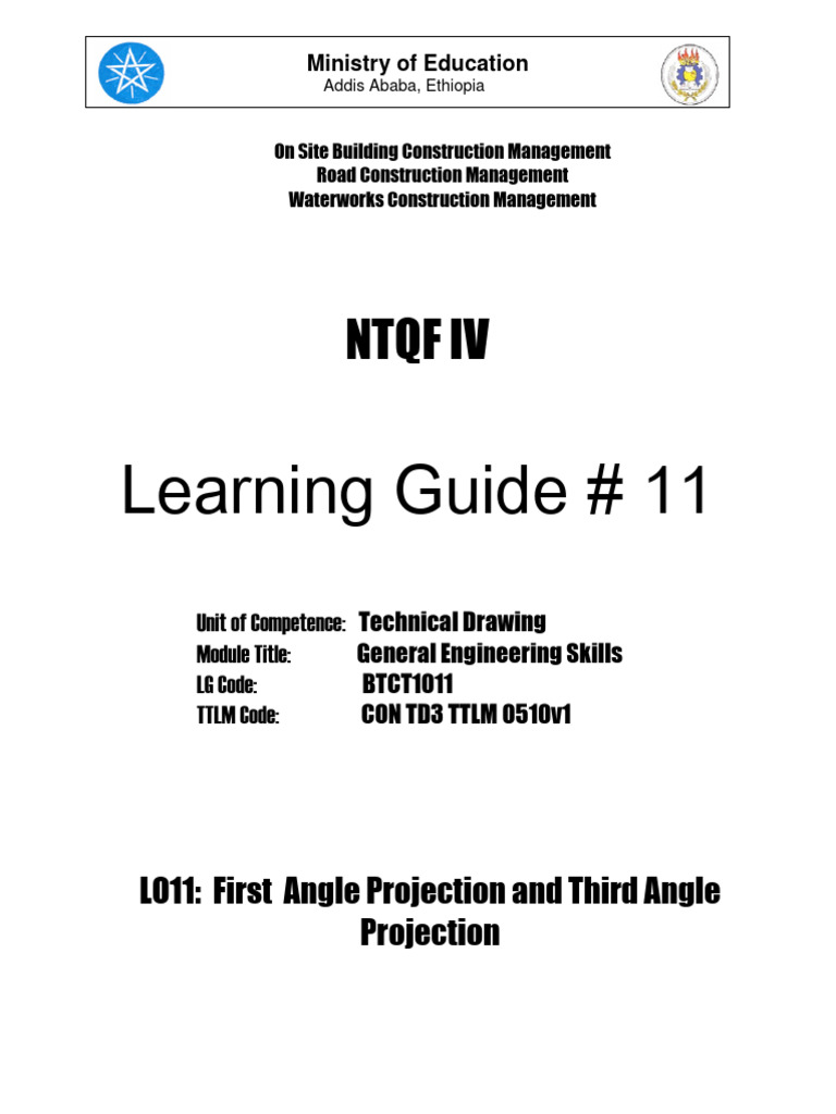 First and Third Angle Projection Guide | PDF | Classical Geometry ...