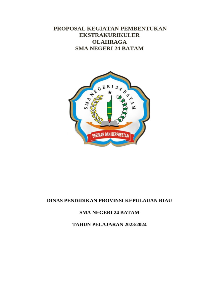 Proposal - Kegiatan - Pembentukan - Eks Xi Ips 2 | PDF