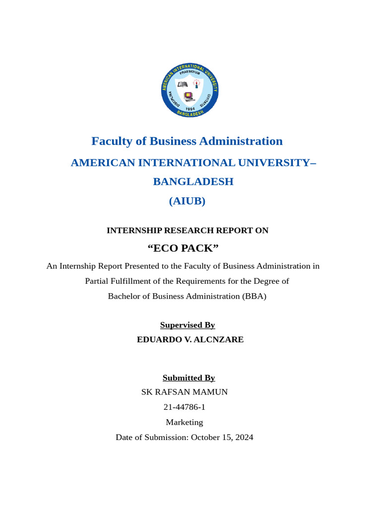 Rafsan Final Report | PDF | Methodology | Survey Methodology