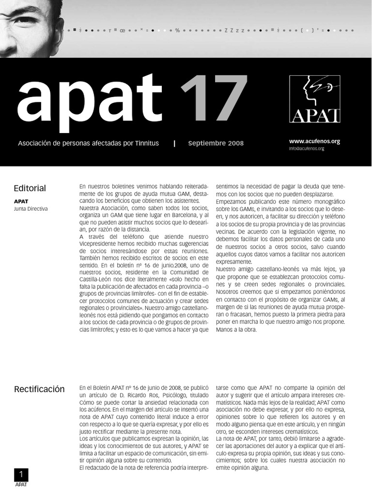 Apat 17 | PDF | Tinnitus | Depresión (estado de ánimo)