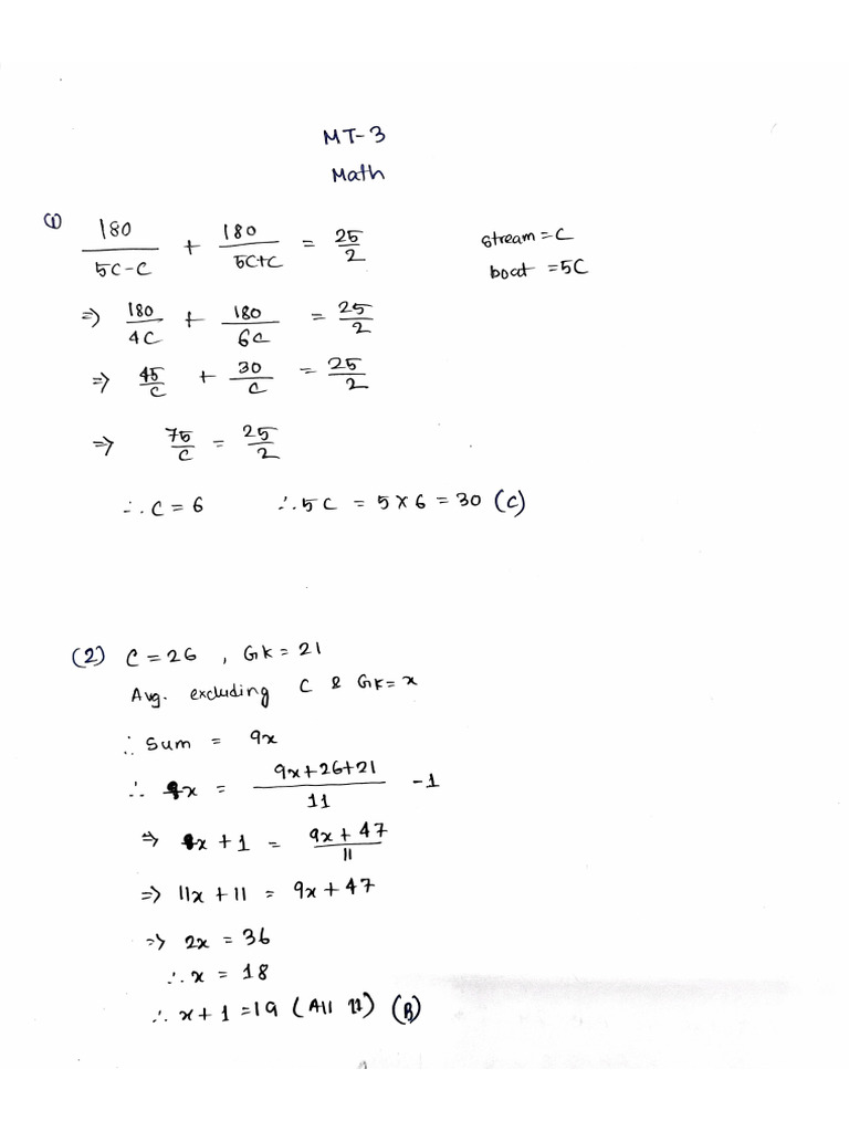 IBA MT3 Math Solve | PDF