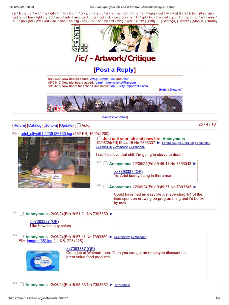 Just Quit Job To Draw 4chan Ic | PDF
