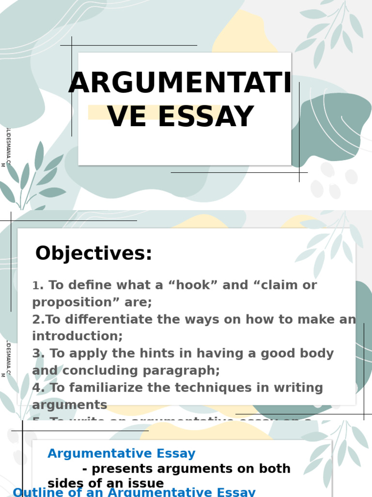 Argumentative Essay Rev | PDF | Fallacy | Argument