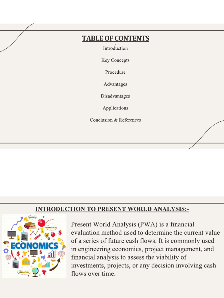 Present Worth Analysis | PDF