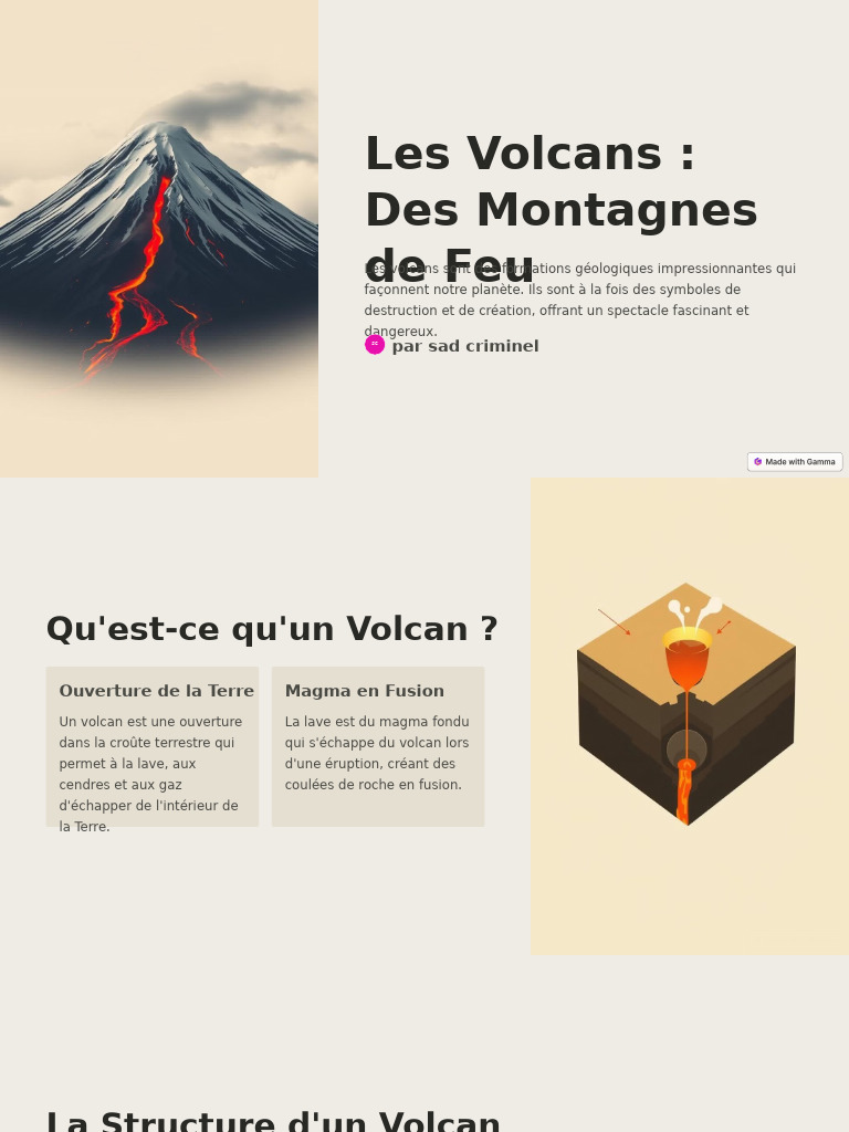 Les Volcans Des Montagnes de Feu | PDF | Volcan | Types d'éruptions volcaniques