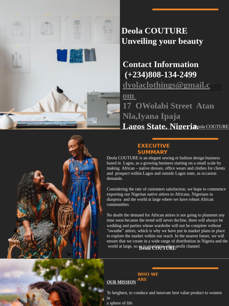 Proposal Dyola Power Point | PDF | Sewing | Clothing