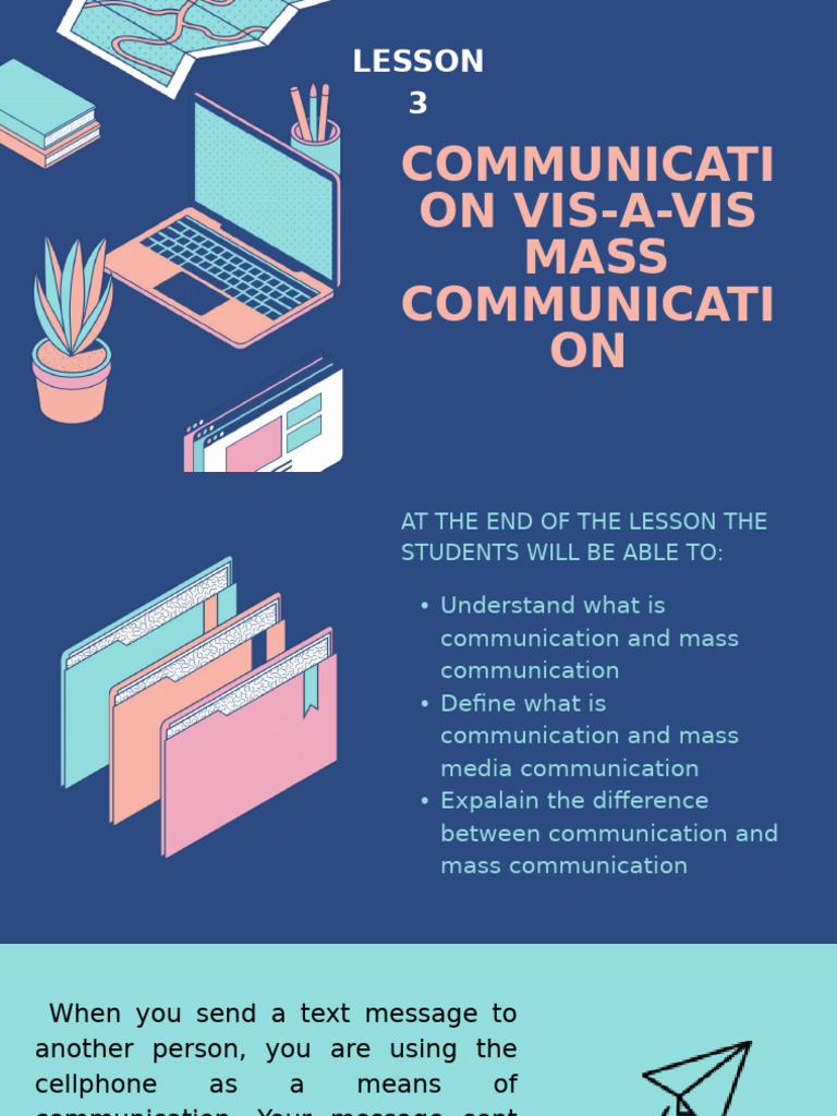 Lesson 3 Communication Via-A-Vis Mass Communication | PDF ...