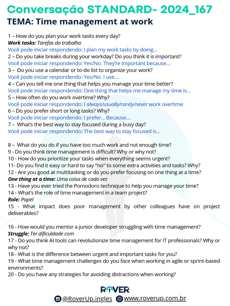 Conversation Class 167 STANDARD 2024 | PDF