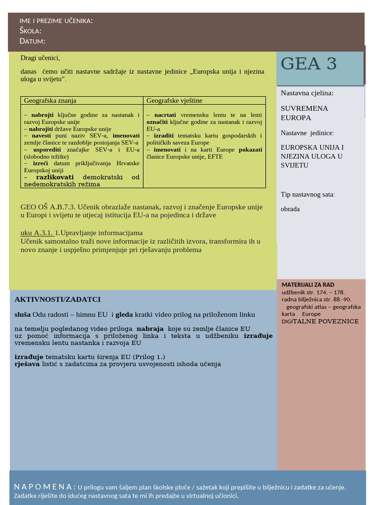 57. Europska unija i njezina uloga u svijetu | PDF