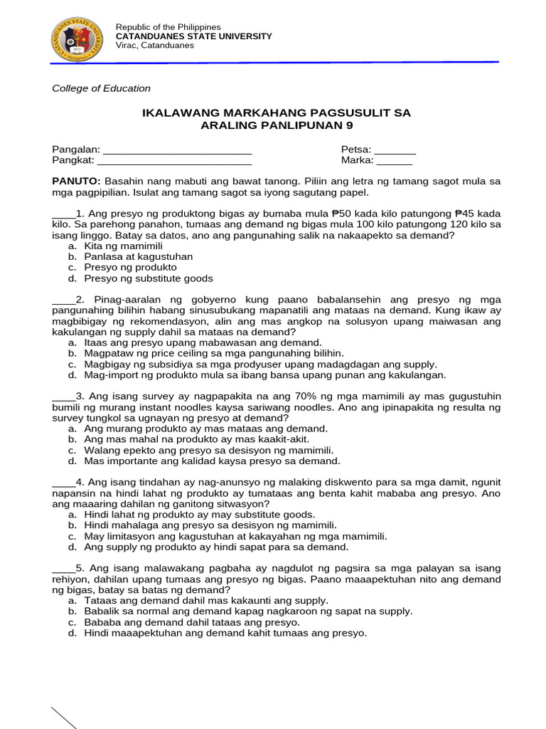 40 Items Test | PDF