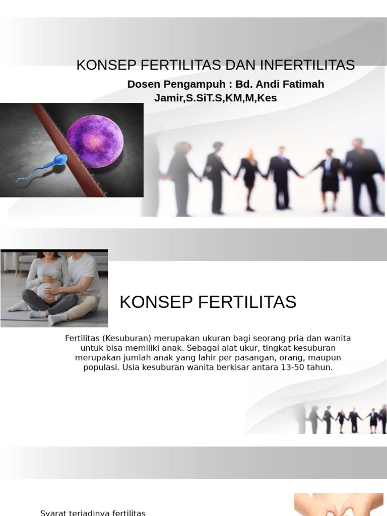 KLP 6 PPT Konsep Fertilitas Dan Infertilitas | PDF