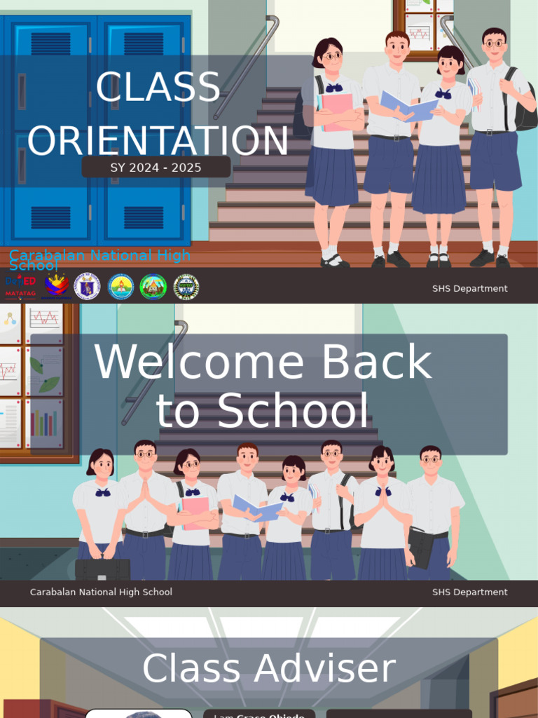 Back to School Classroom Orientation SY 2024-25 | PDF | Classroom