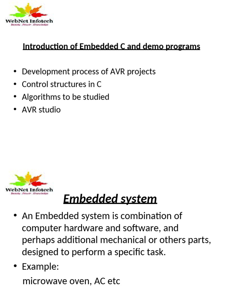 EMBEDDED C & Working With AVR Studio | PDF | Computer Program | Programming