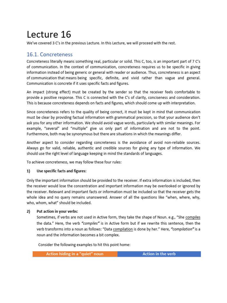 HUM120 Handouts Lecture16 | PDF | Information | Communication