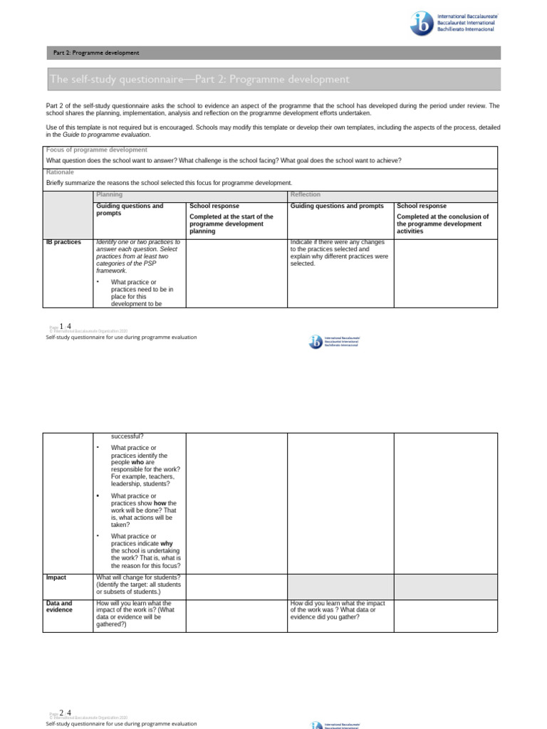 PDP template | PDF | Program Evaluation | Evaluation