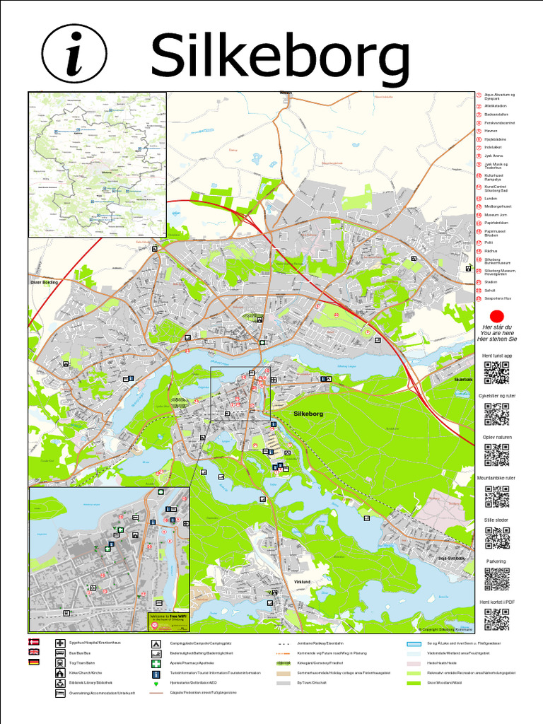 Danmark, Silkeborg Bykort 09 2016 | PDF