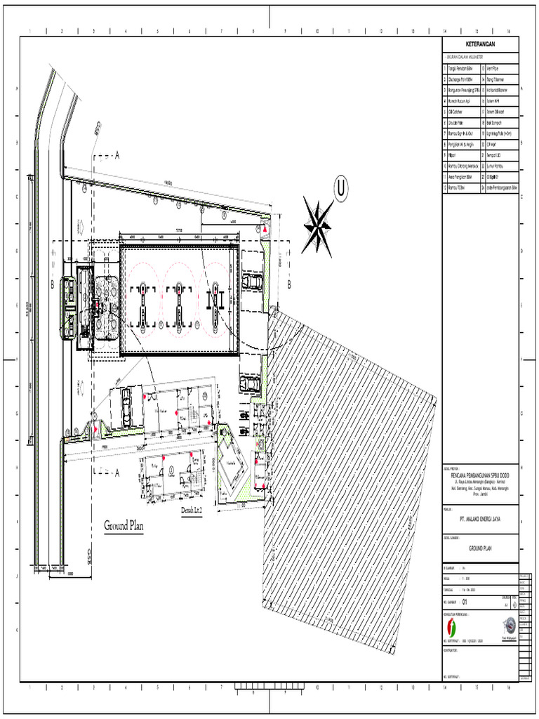Gambar Layout Spbu Pt. Malako Energi Jaya | PDF