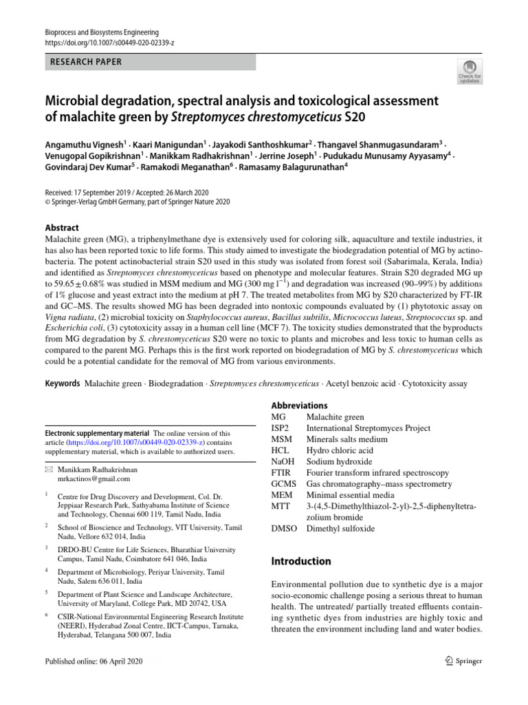Microbial Degradation Spectral Analysis | PDF | Polymerase Chain Reaction