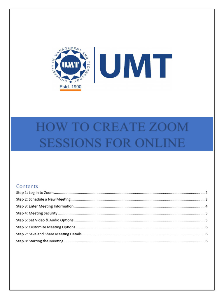 Step by Step Guide For Creating Zoom Meeting | PDF | Password | Login