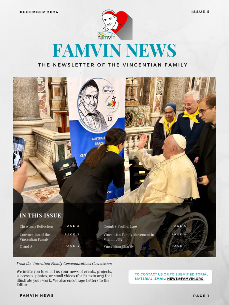 (English) FAMVIN NEWS - ISSUE 5 | PDF | Love | Jesus