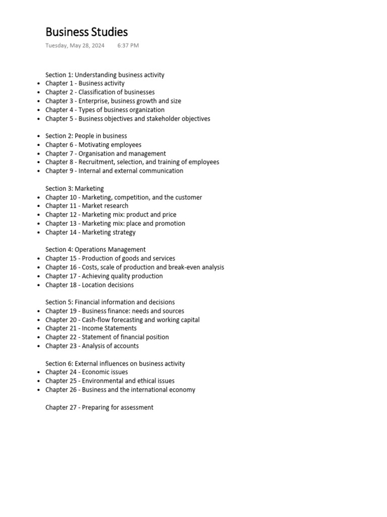 Business Studies | PDF | Cost Of Living | Franchising