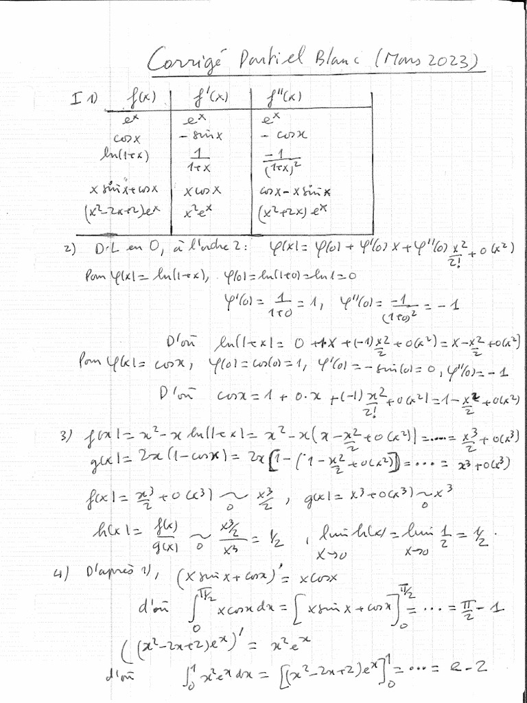 Corrige Devoir | PDF