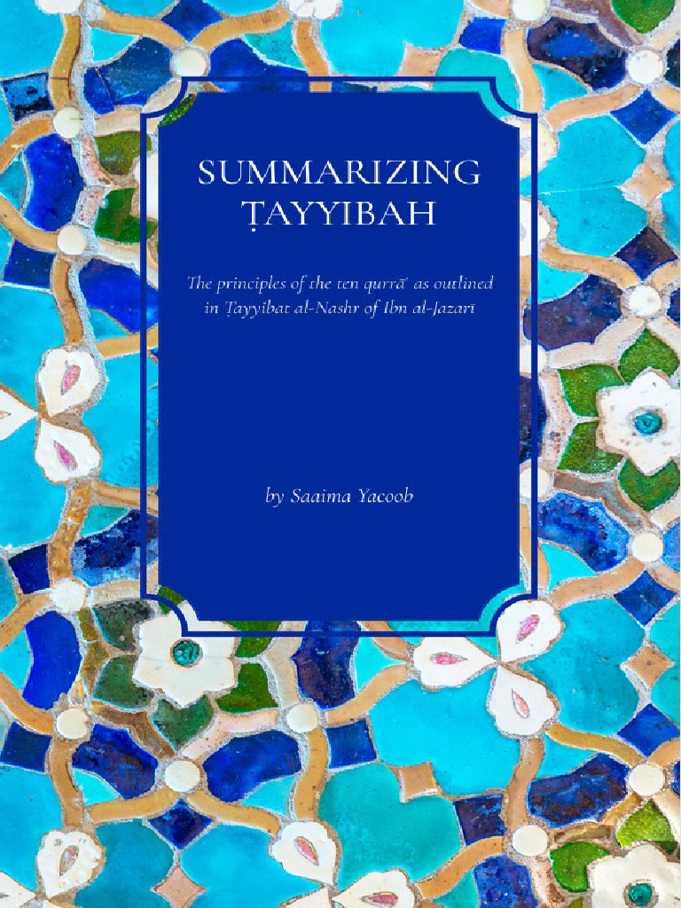 Summarizing Tayyibah - Ebook - First Edition | PDF