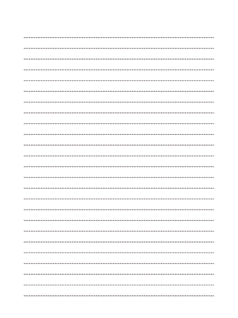 Black & White Minimalist Simple Lined Paper Daily Notes Document A4 | PDF