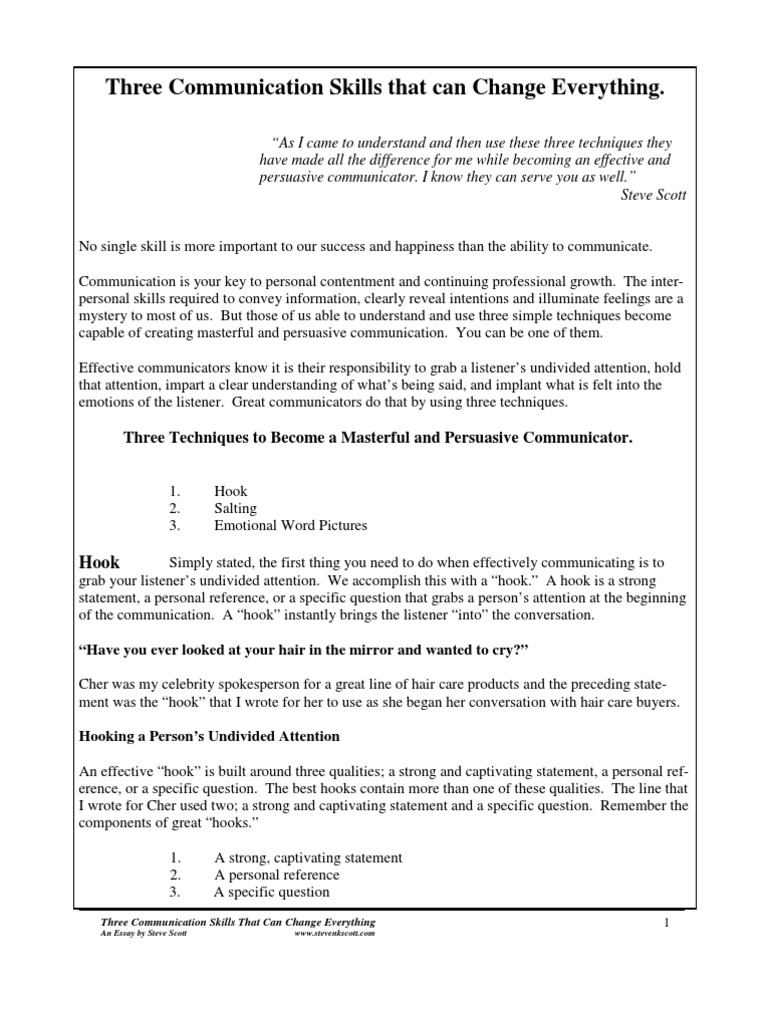 Mastering Persuasive Communication Skills | PDF | Attitude (Psychology ...
