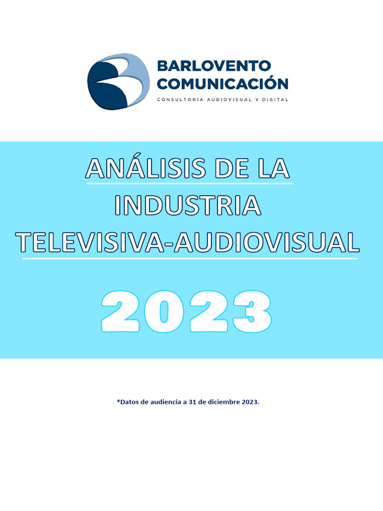 INFORME-ANUAL-2023_BARLOVENTO | PDF | Televisión | Publicidad