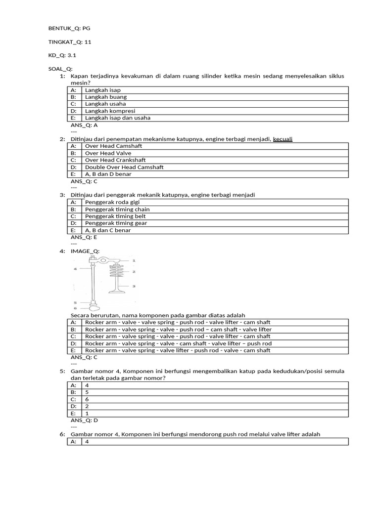 Soal Mapel Pilihan TSM | PDF