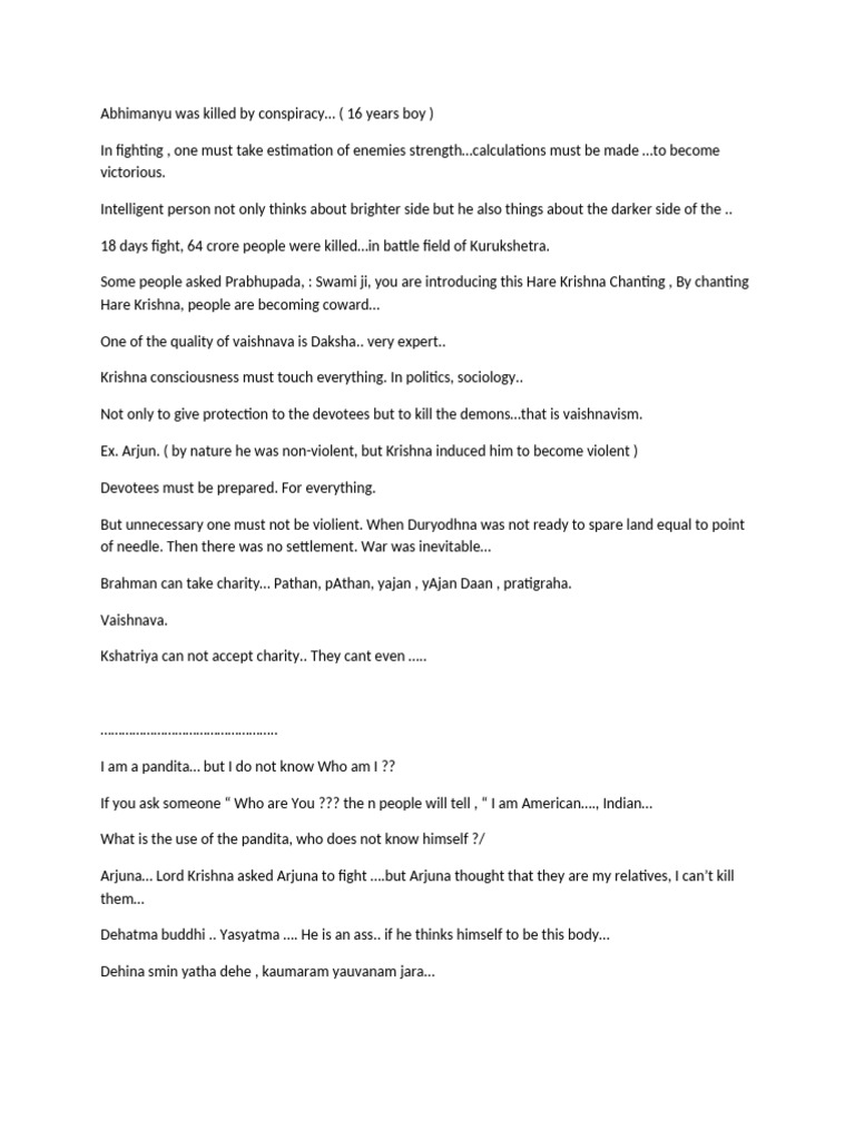 Abhimanyu Was Killed by Conspiracy | PDF