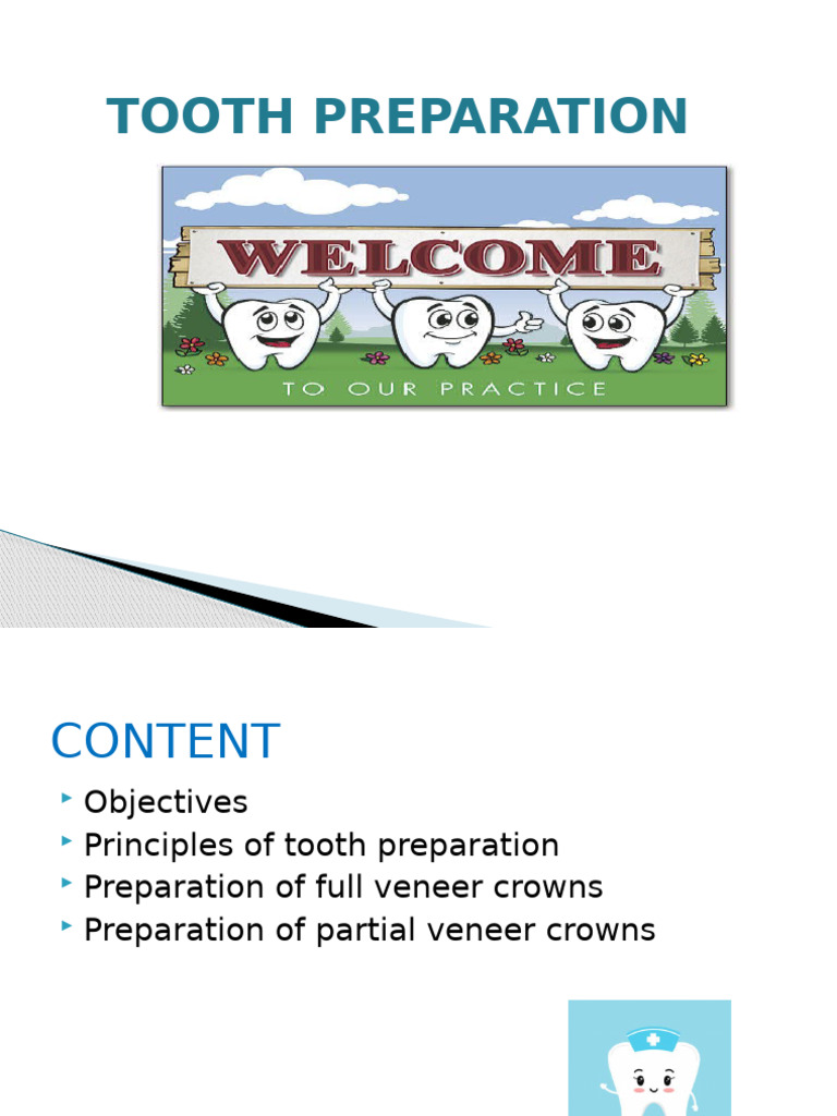 Principles of Tooth Preparation | PDF | Mouth | Dentistry Branches