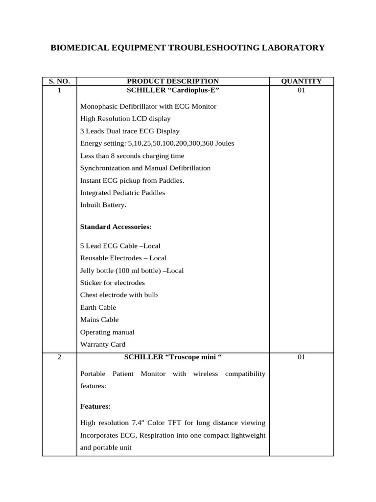 Biomedical Equipment Troubleshooting Laboratory | PDF | Electrocardiography