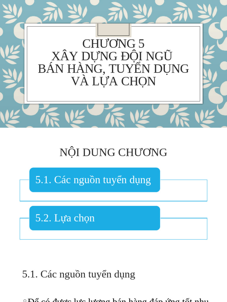 CHƯƠNG 5_QTBH | PDF