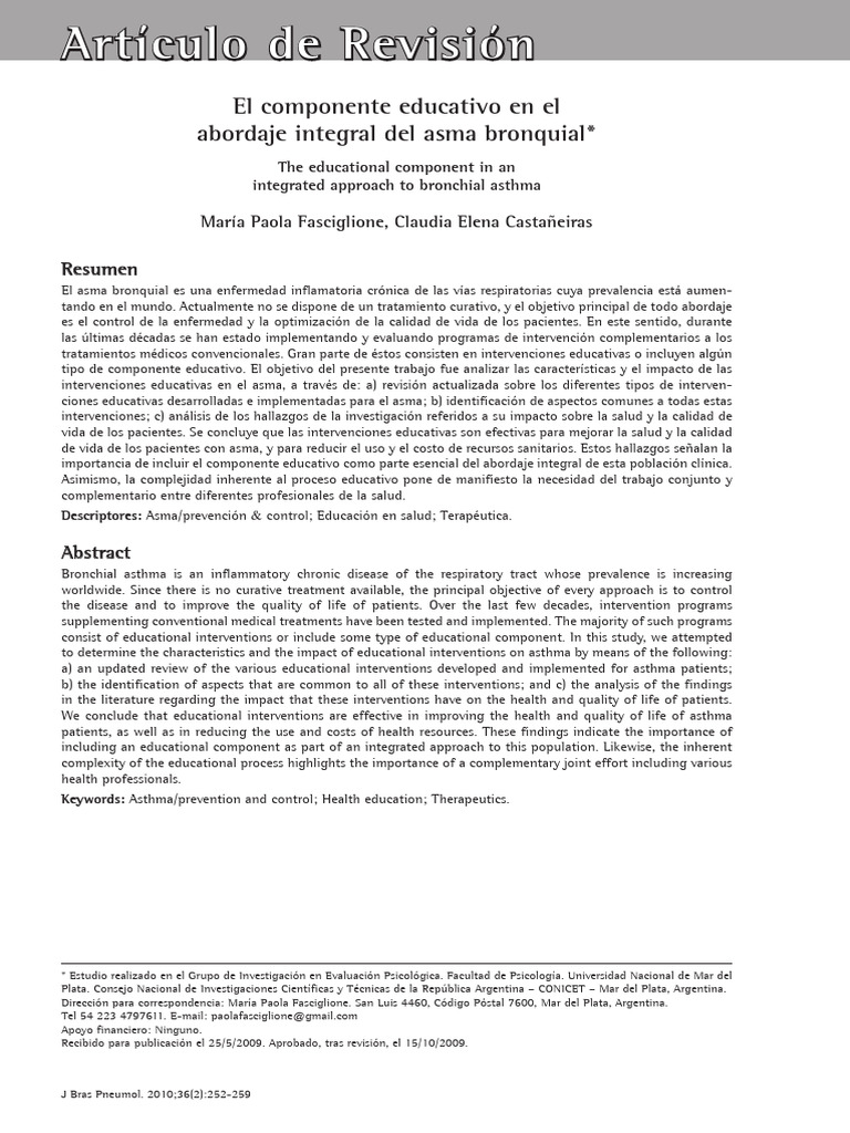 2010_36_2_15_portugues | PDF | Asma | Cuidado de la salud