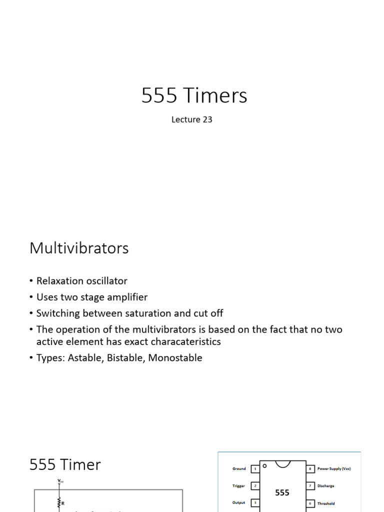 555 timer | PDF | Electronic Design | Electricity