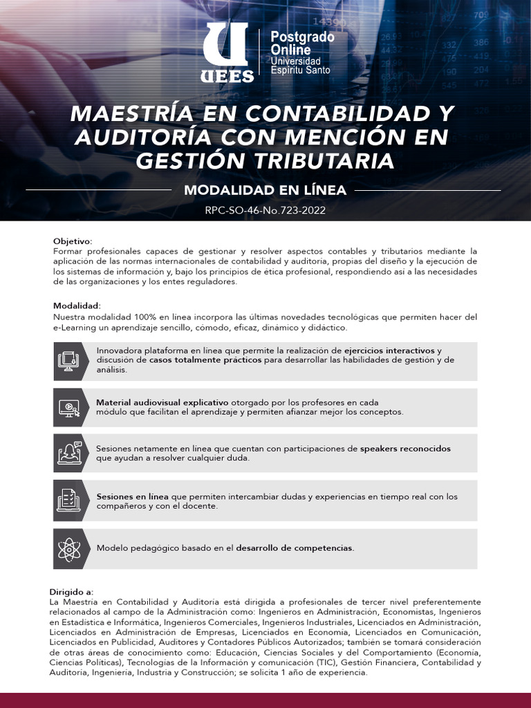 Maestria en Contabilidad y Auditoria con mencion en Gestion Tributaria ... Maestria en Contabilidad y Auditoria con mencion en Gestion Tributaria ...