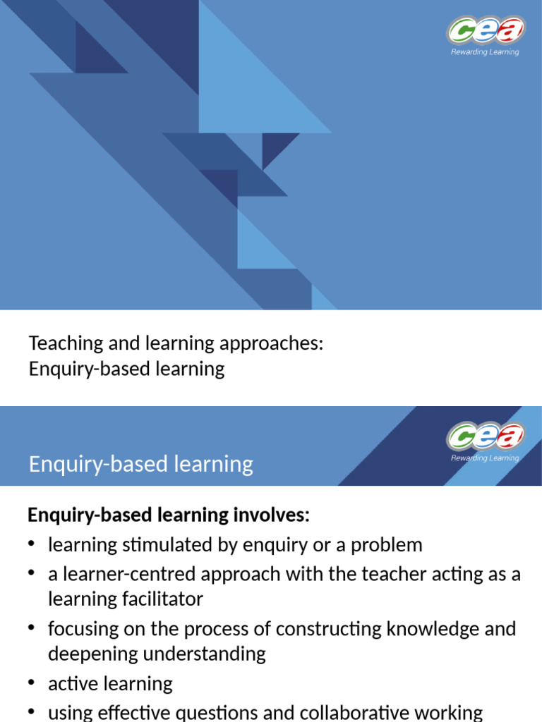 Inquiry approach | PDF | Learning | Inquiry