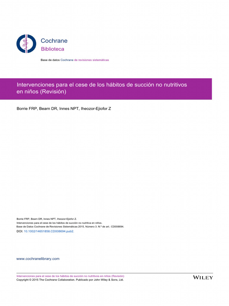 Borrie Et Al-2015-Cochrane Database of Systematic Reviews | PDF ...