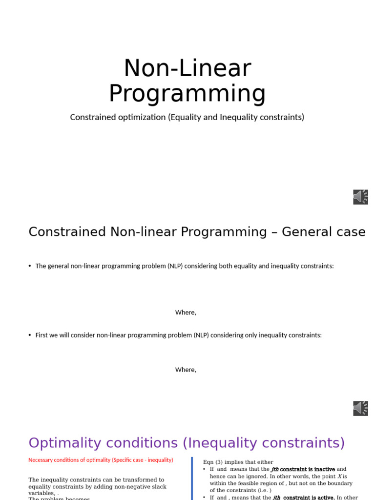 Kuhn Tucker Optimality Conditions | PDF | Mathematical Optimization ...