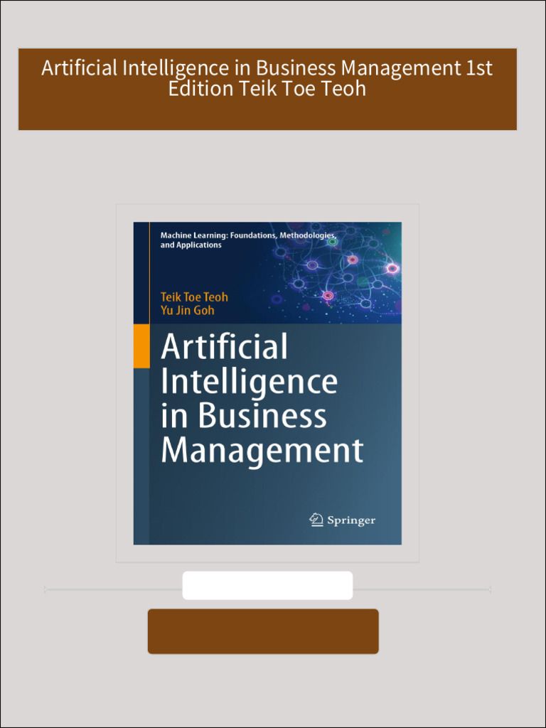 Instant download Artificial Intelligence in Business Management 1st ... Instant download Artificial Intelligence in Business Management 1st ...