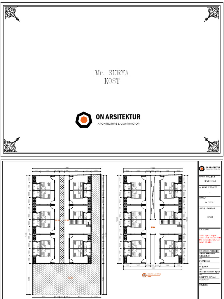 14 12 24 PJ Surya El Rev Denah 01 | PDF
