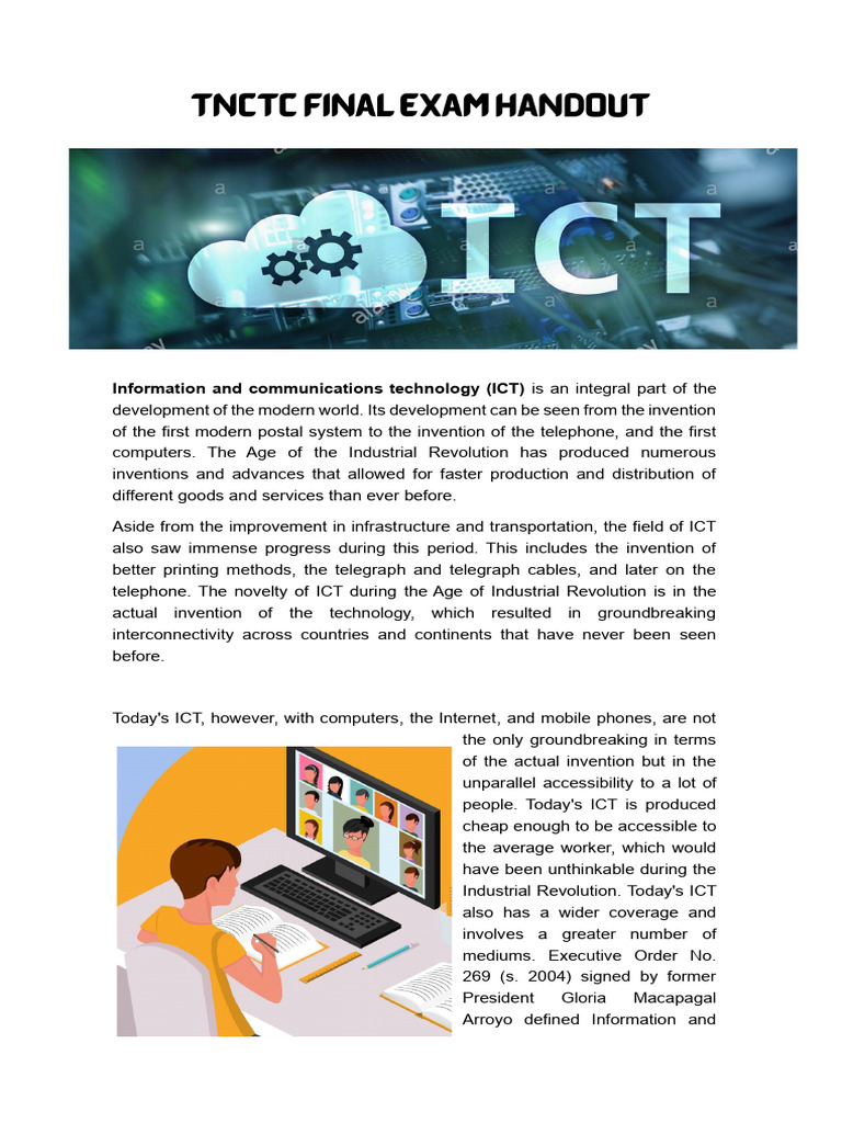 TNCTC Final Examination Test Handout | PDF | Information And ...